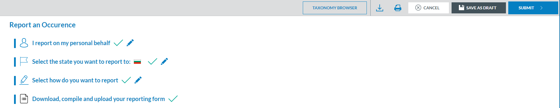 ECCAIRS 2 Central Hub | Online